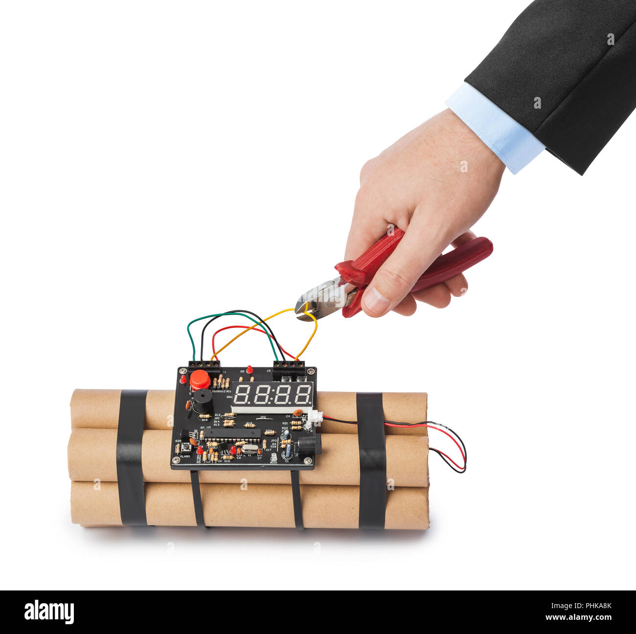 Tnt dynamite red bomb timer hi-res stock photography and images - Alamy