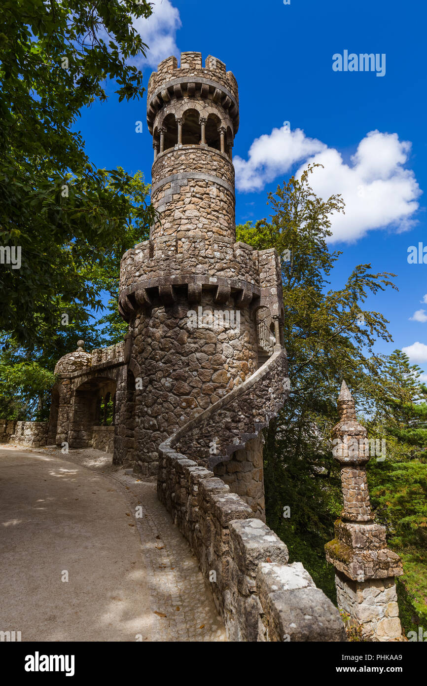 Castle Quinta da Regaleira - Sintra Portugal Stock Photo - Alamy