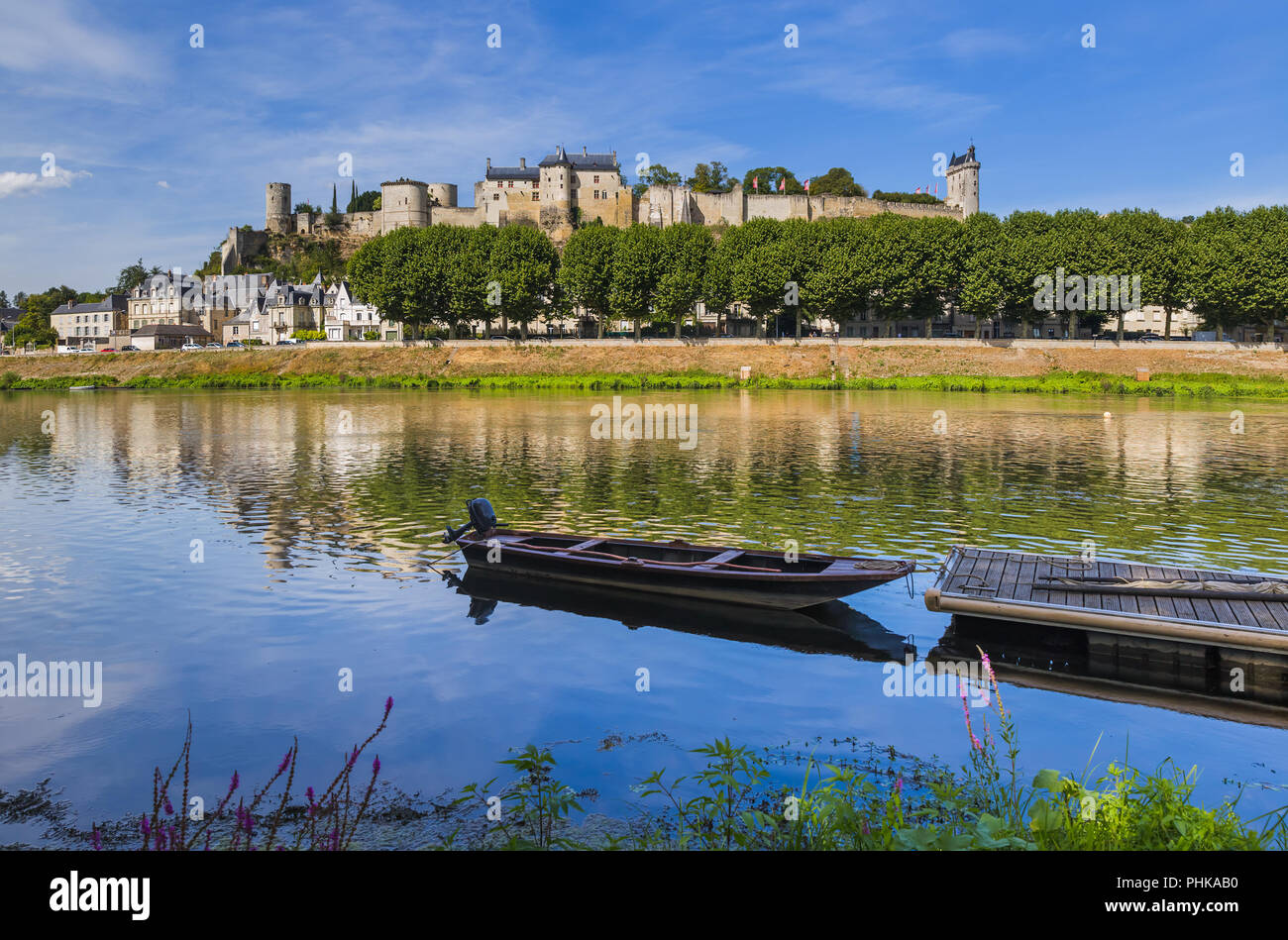 Chinon castle hi-res stock photography and images - Alamy