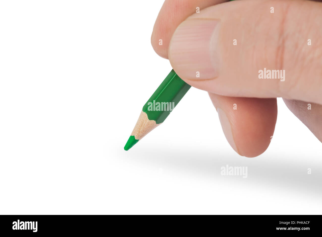Pencil in hand Stock Photo - Alamy
