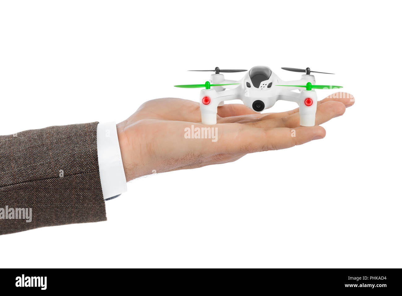 Drone in hand Stock Photo - Alamy