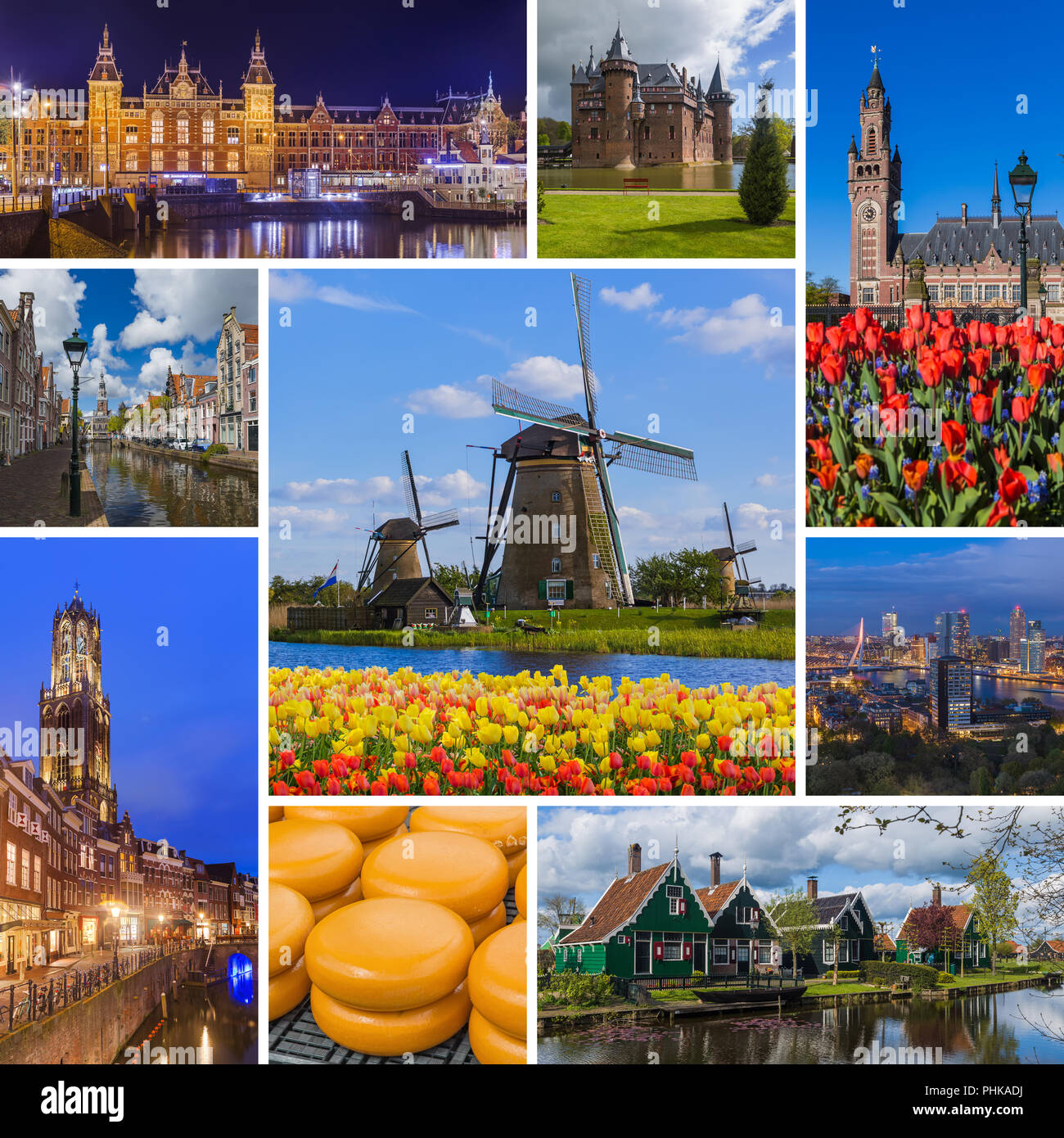 Collage of Netherlands travel images (my photos Stock Photo - Alamy