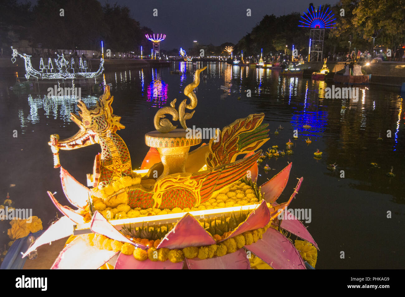 THAILAND BURIRAM LOY KRATHONG FESTIVAL Stock Photo - Alamy