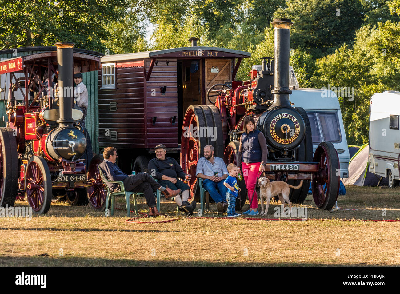 Traction engine rally at Astle Park Chelford Cheshire United Kingdom ...