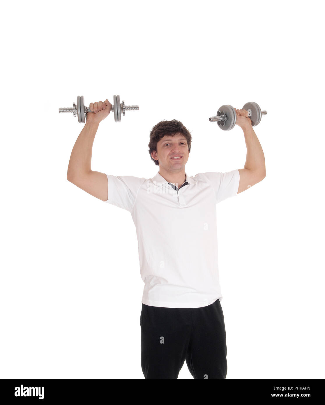 Man lifting arms hi-res stock photography and images - Alamy