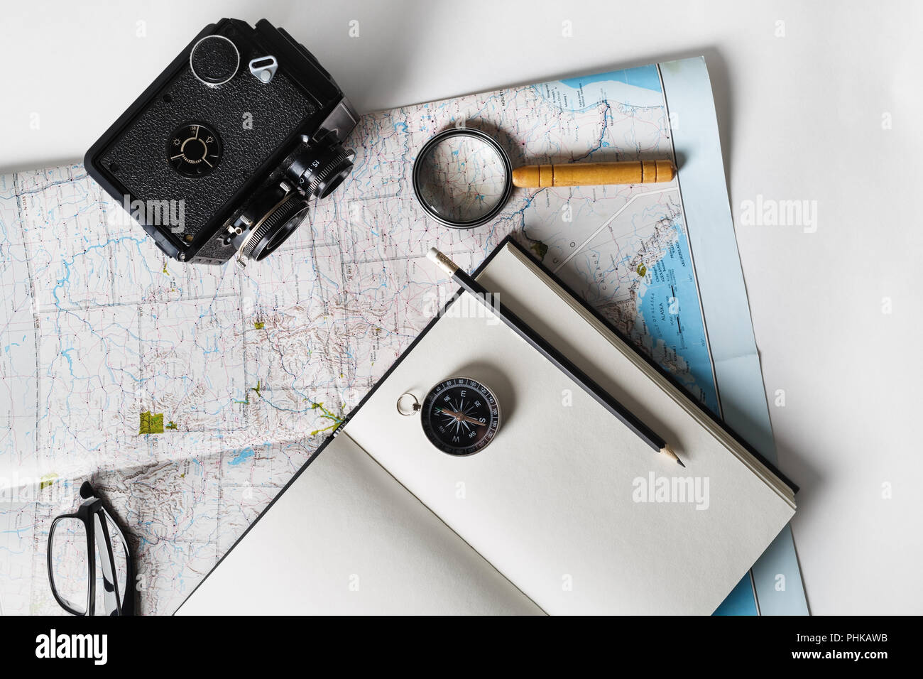 Making a travel plan Stock Photo - Alamy