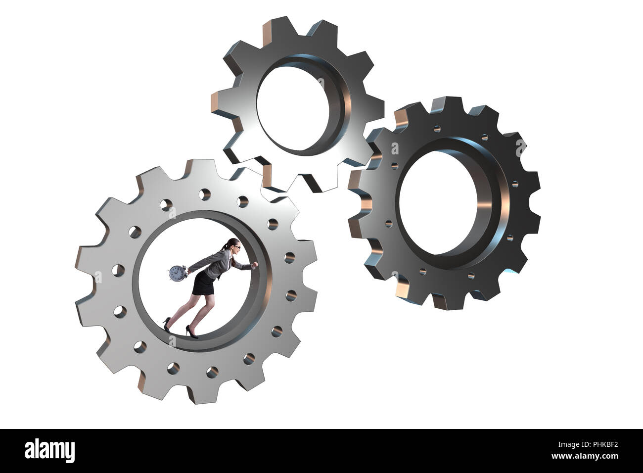 People gear cogs business Cut Out Stock Images & Pictures - Alamy