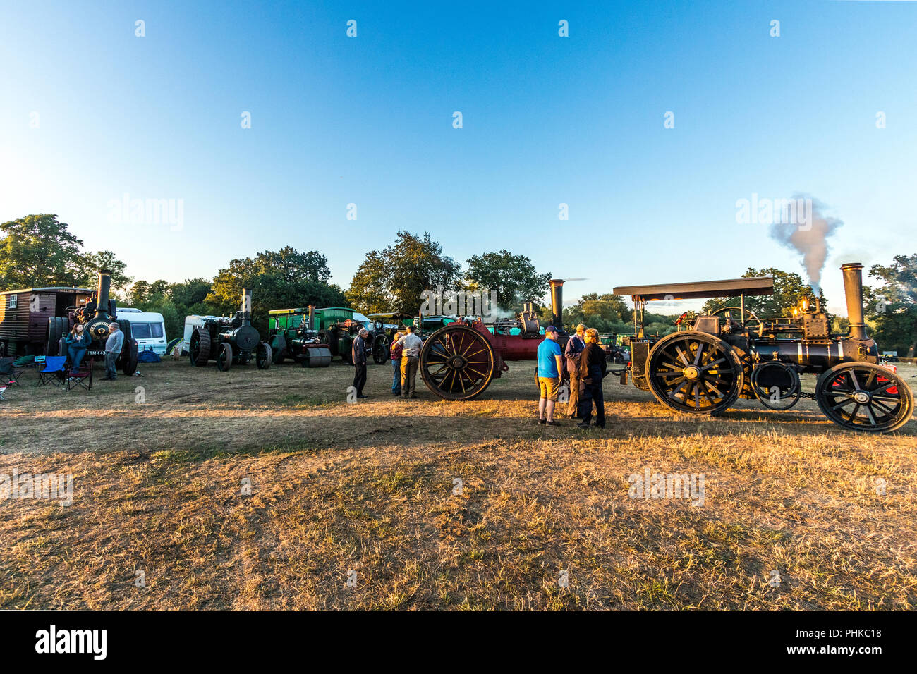 Traction engine rally at Astle Park Chelford Cheshire United Kingdom ...