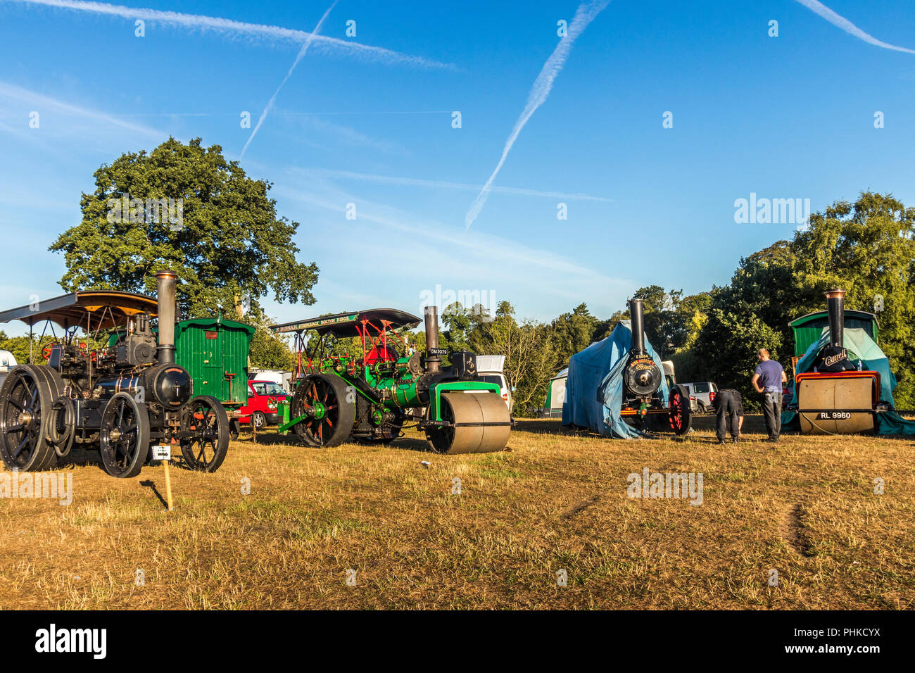 Traction engine rally at Astle Park Chelford Cheshire United Kingdom ...