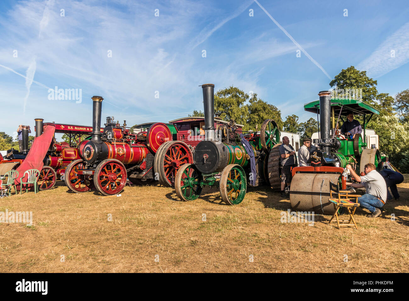 Traction engine rally at Astle Park Chelford Cheshire United Kingdom ...