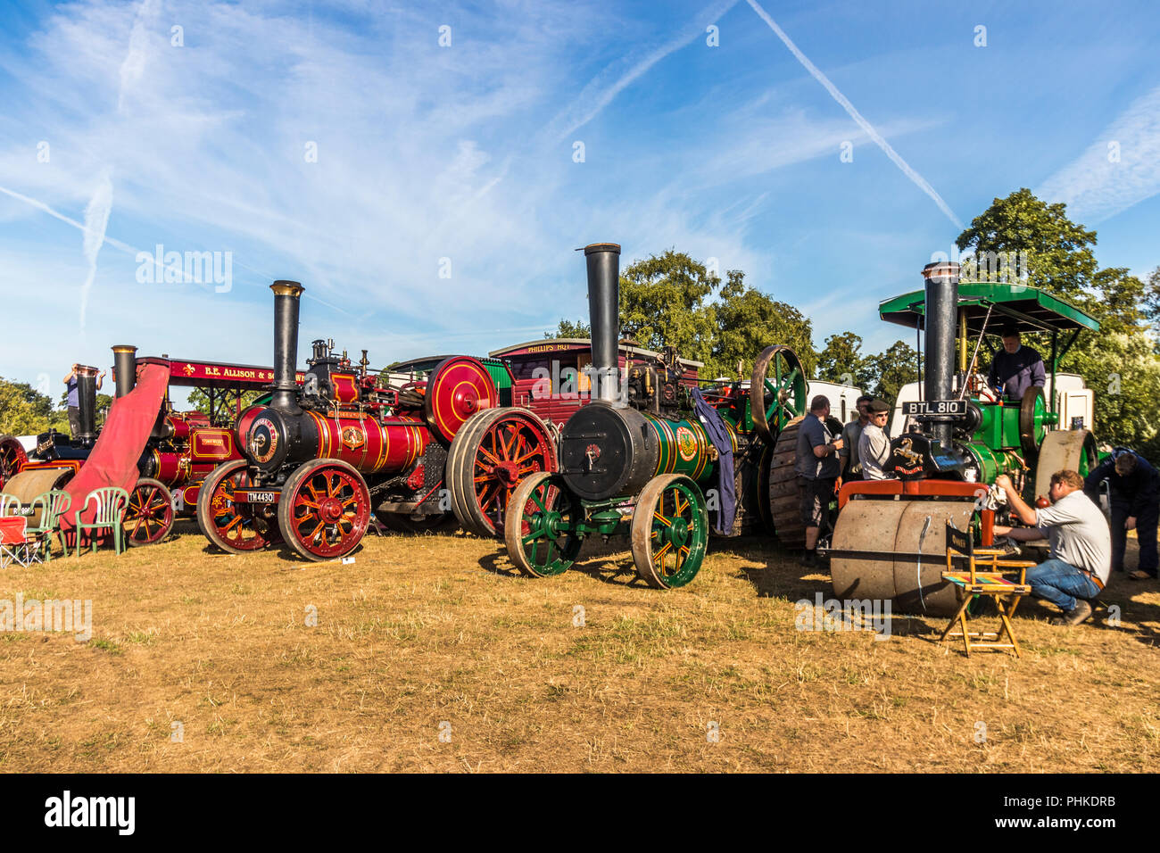 Traction engine rally at Astle Park Chelford Cheshire United Kingdom ...
