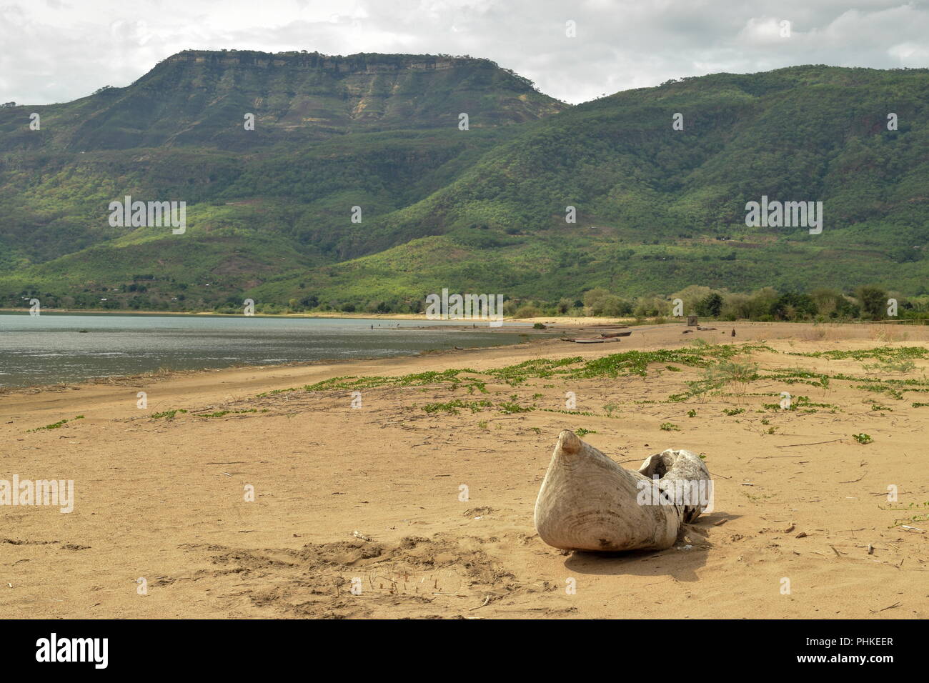 Mount Chombe seen from Lake Malawi, Chitimba, Malawi Stock Photo - Alamy