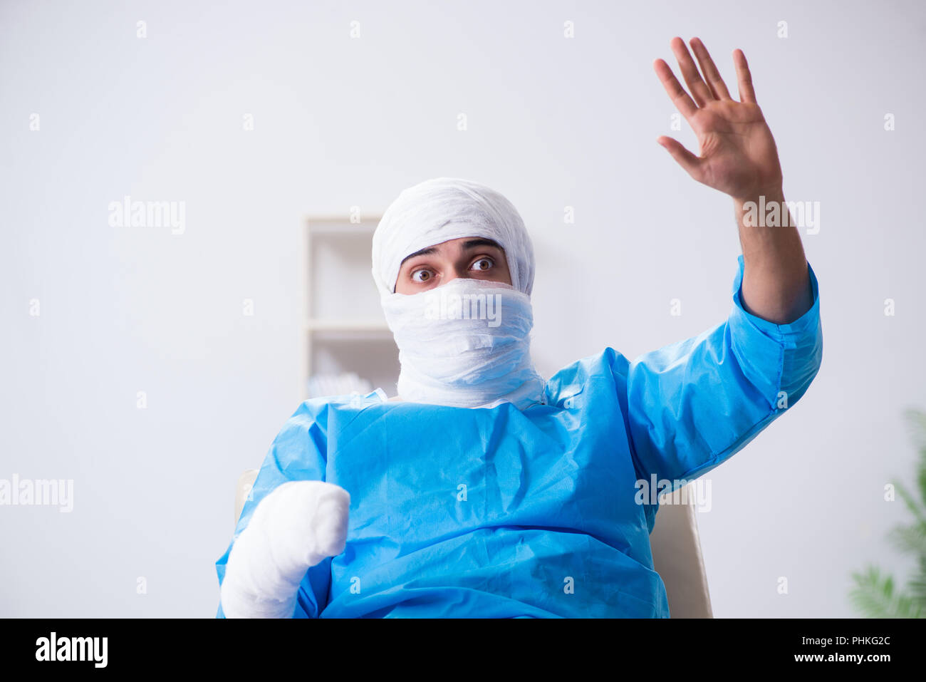 Man suffering from multiple broken bones and fractures Stock Photo - Alamy