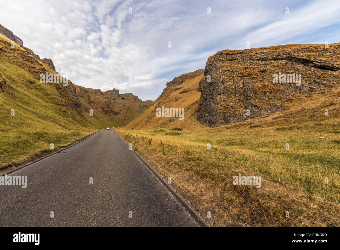 Winnats Pass Castleton Peak District, Derbyshire United kingdom Stock ...