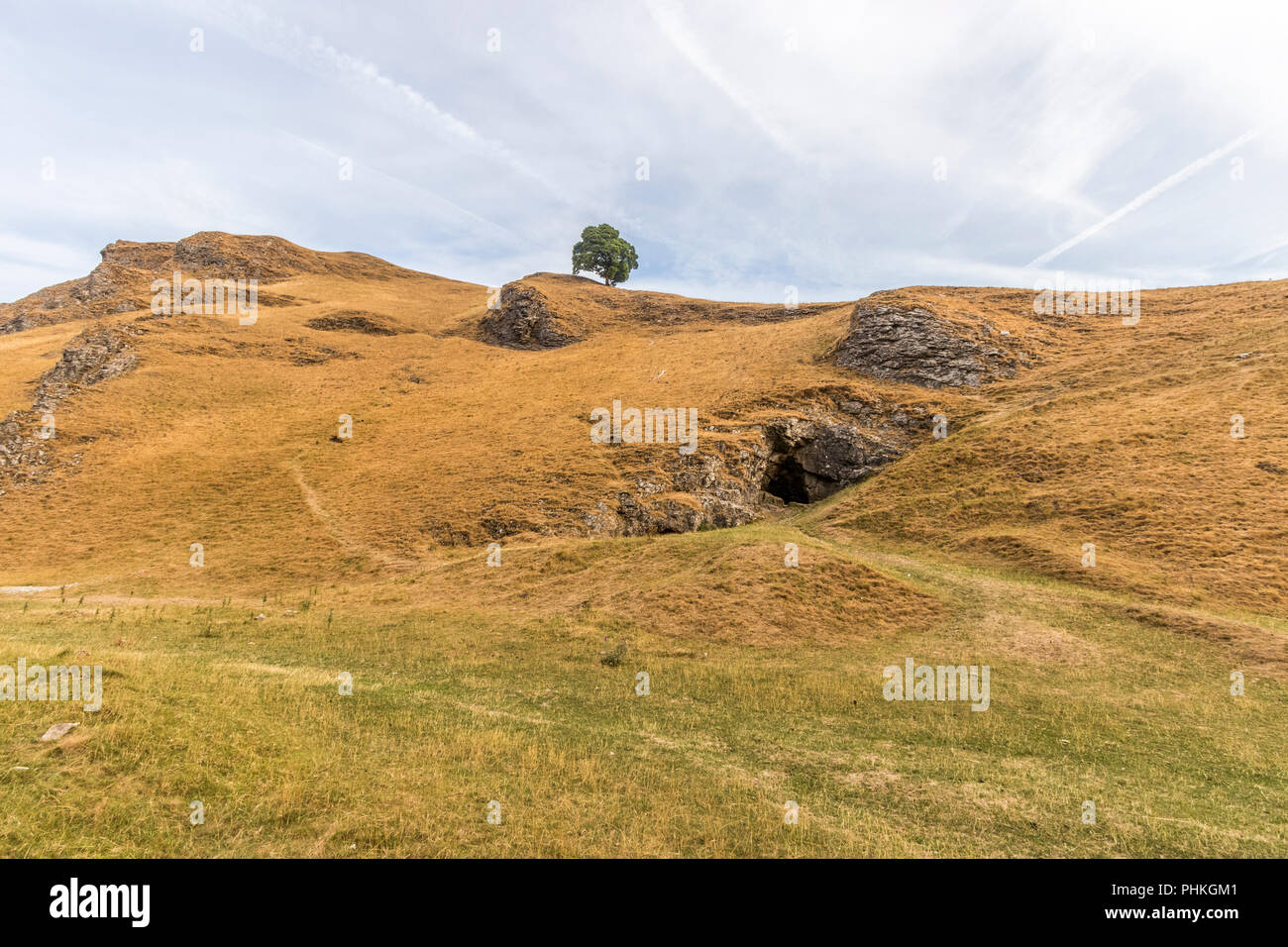 Winnats Pass Castleton Peak District, Derbyshire United kingdom Stock ...