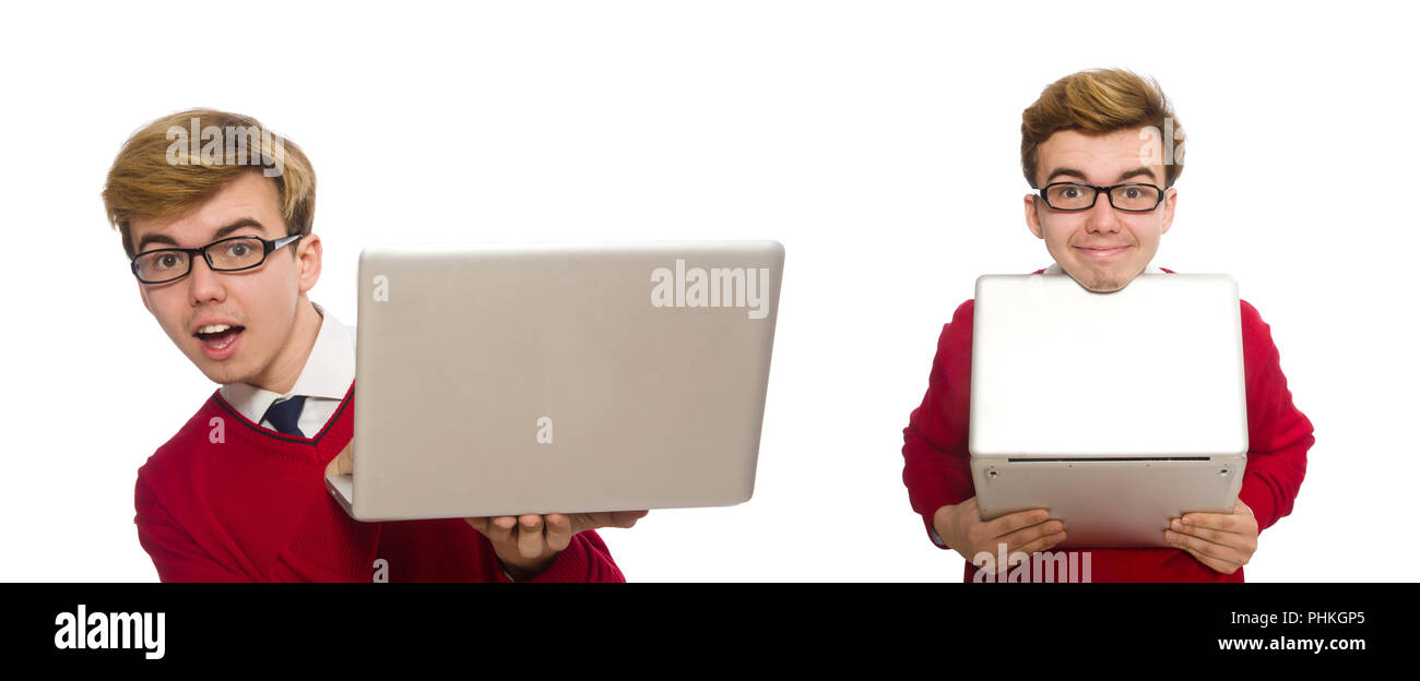 Hacker using computer on Cut Out Stock Images & Pictures - Alamy