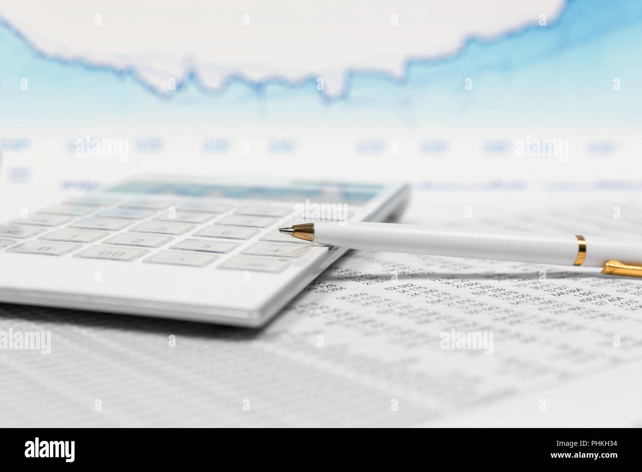 Financial accounting stock market graphs analysis Stock Photo - Alamy