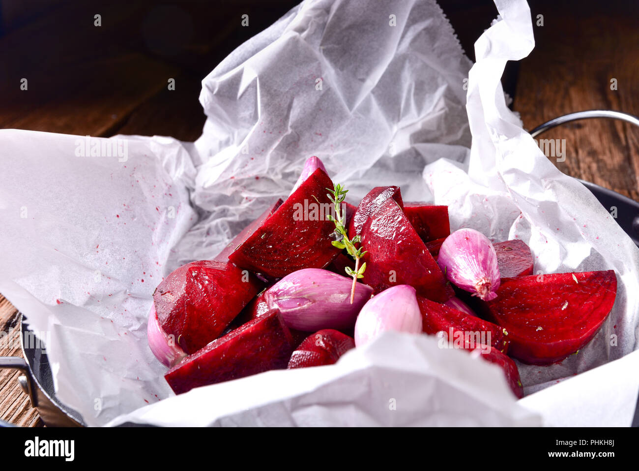 oven baked red beets Stock Photo - Alamy