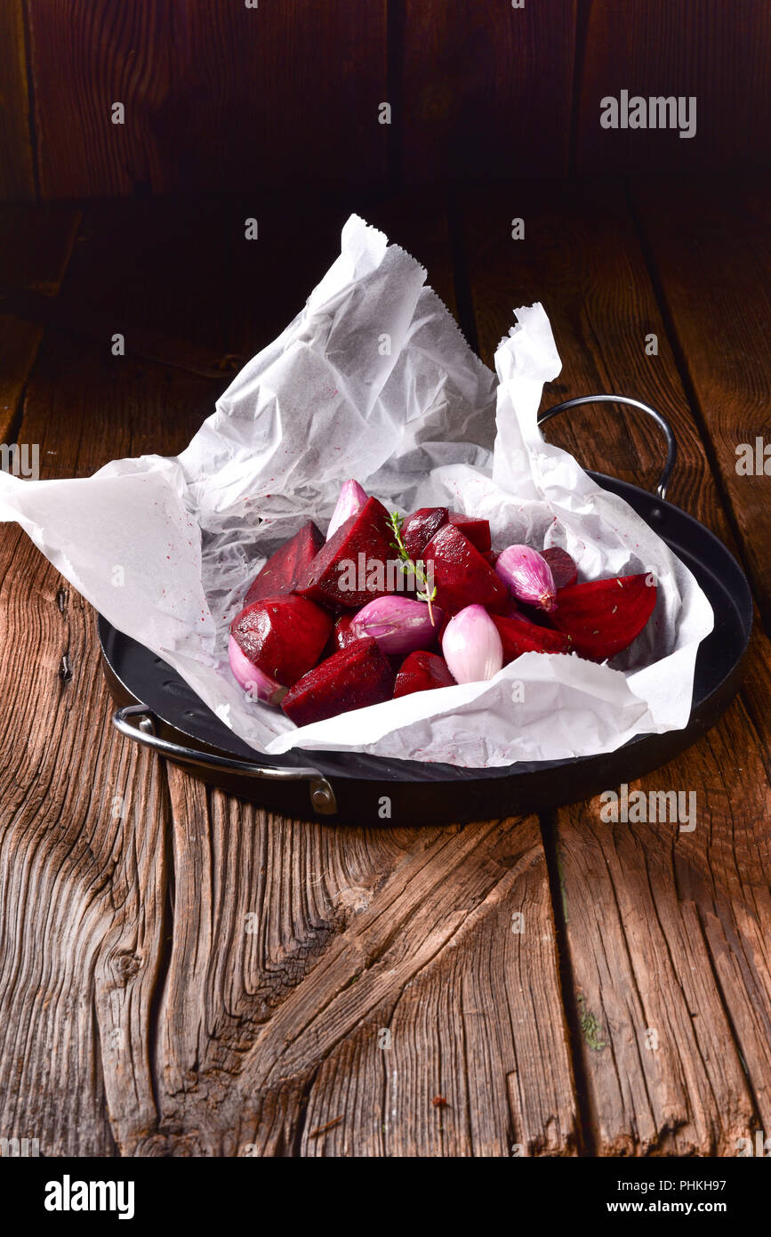 oven baked red beets Stock Photo - Alamy