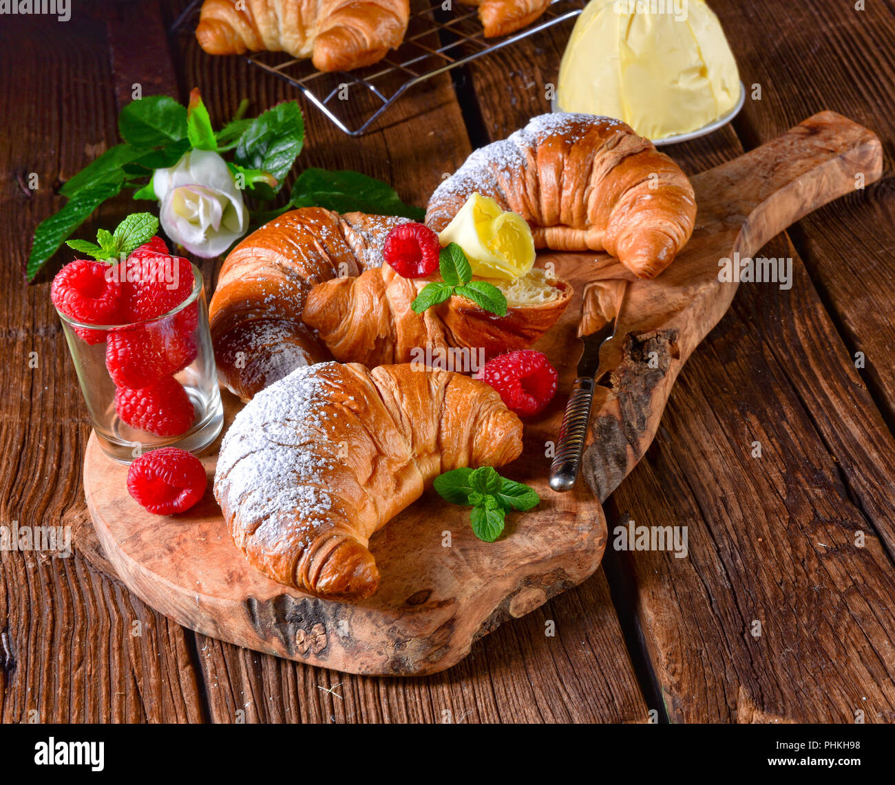 original french buttercroissants Stock Photo - Alamy