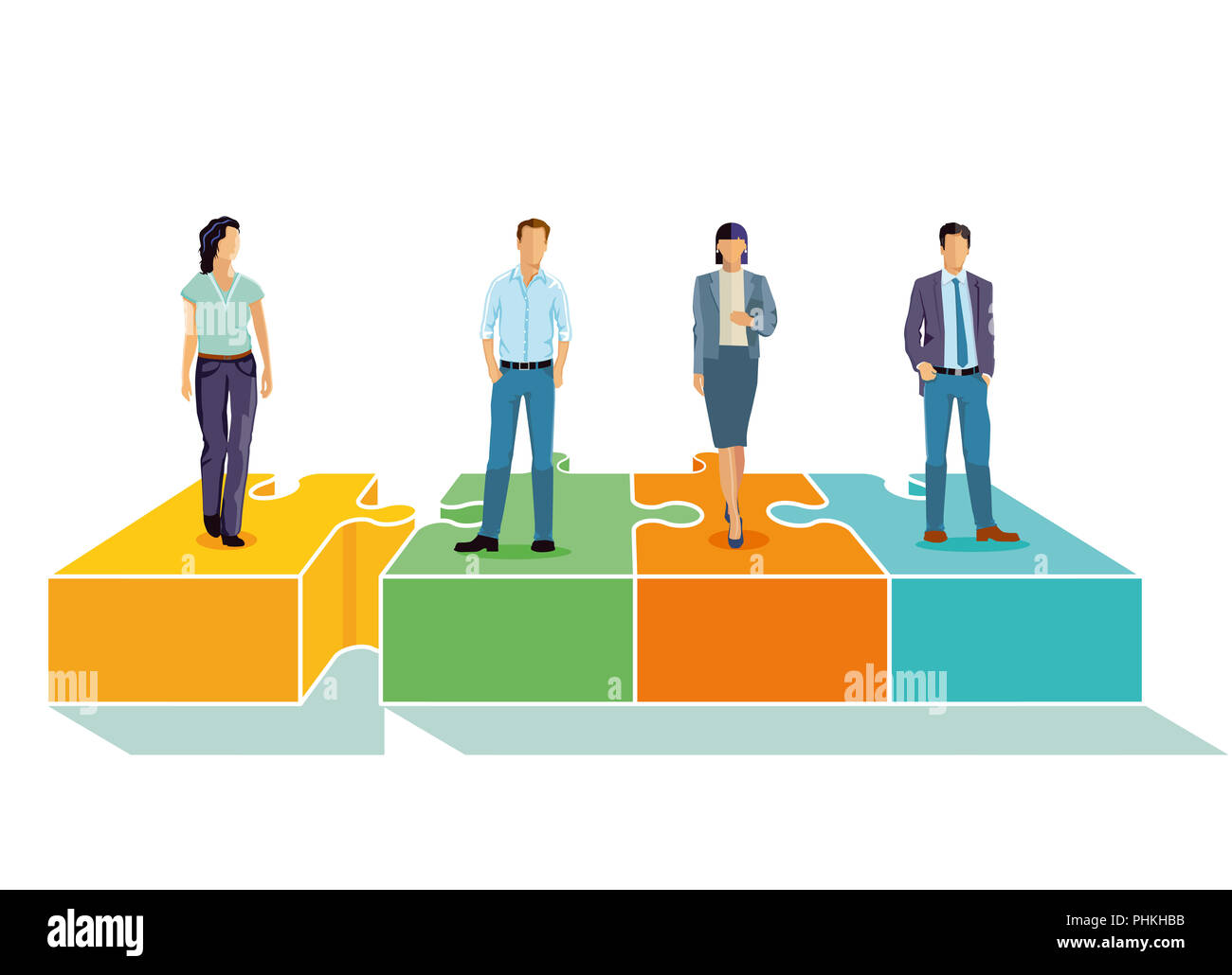 Connecting together symbol, illustration Stock Photo - Alamy