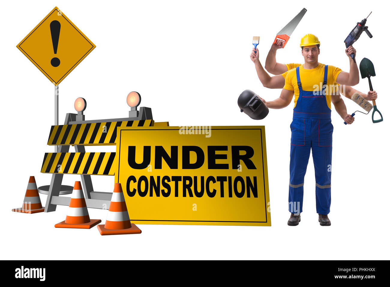 Concept of under construction for your webpage Stock Photo - Alamy