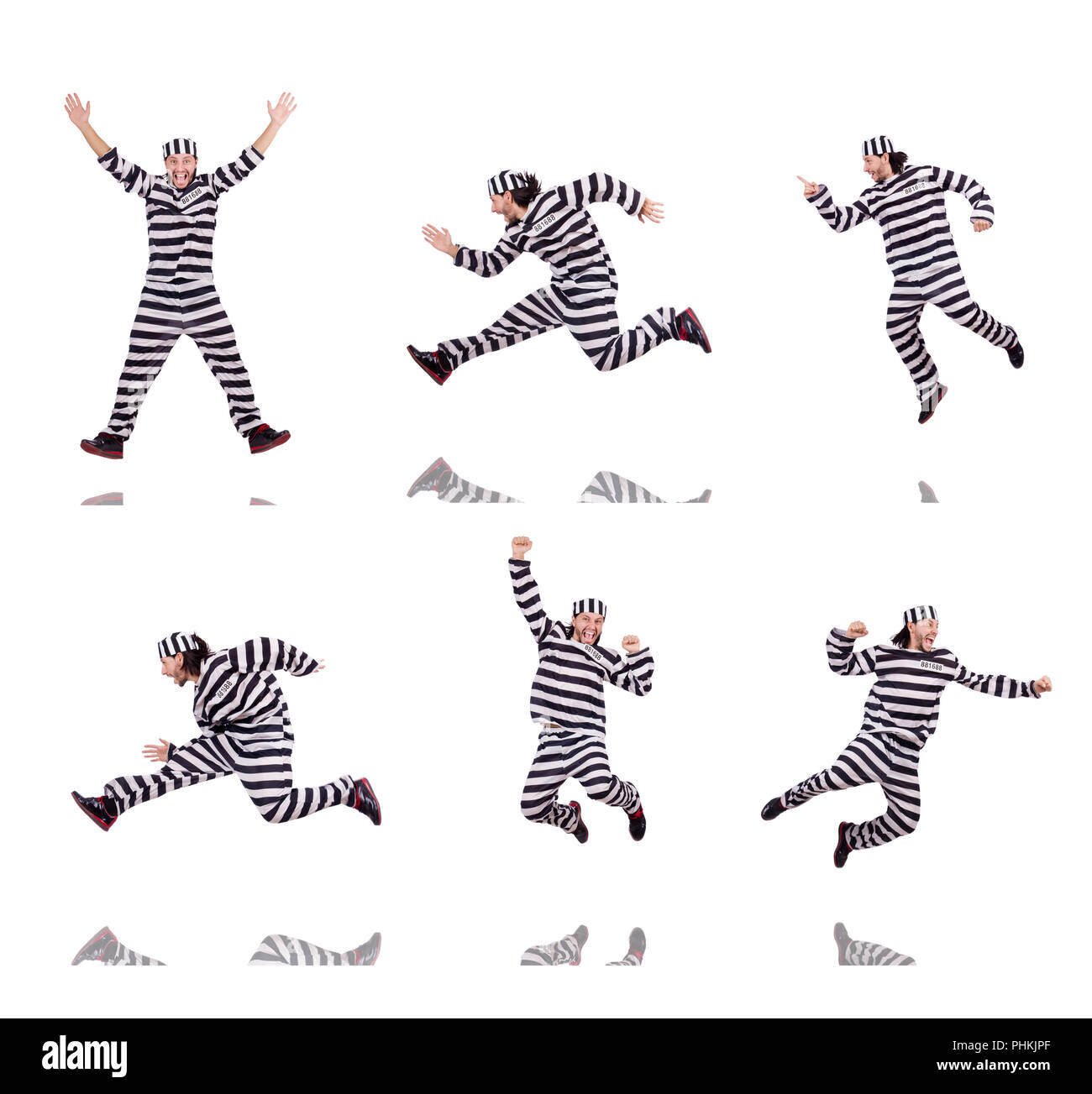 Prison inmate isolated on the white background Stock Photo - Alamy