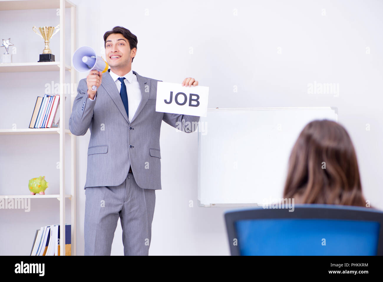 Business people in recruitment concept Stock Photo - Alamy