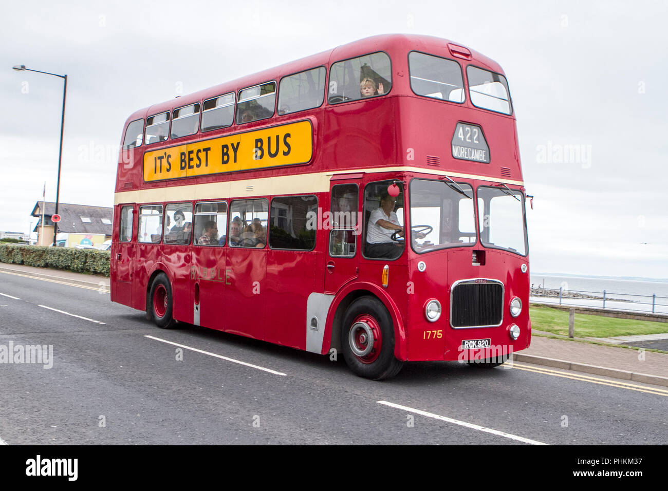 1962 Leyland Pd3/5 Double decker bus, Southport, UK Stock Photo - Alamy