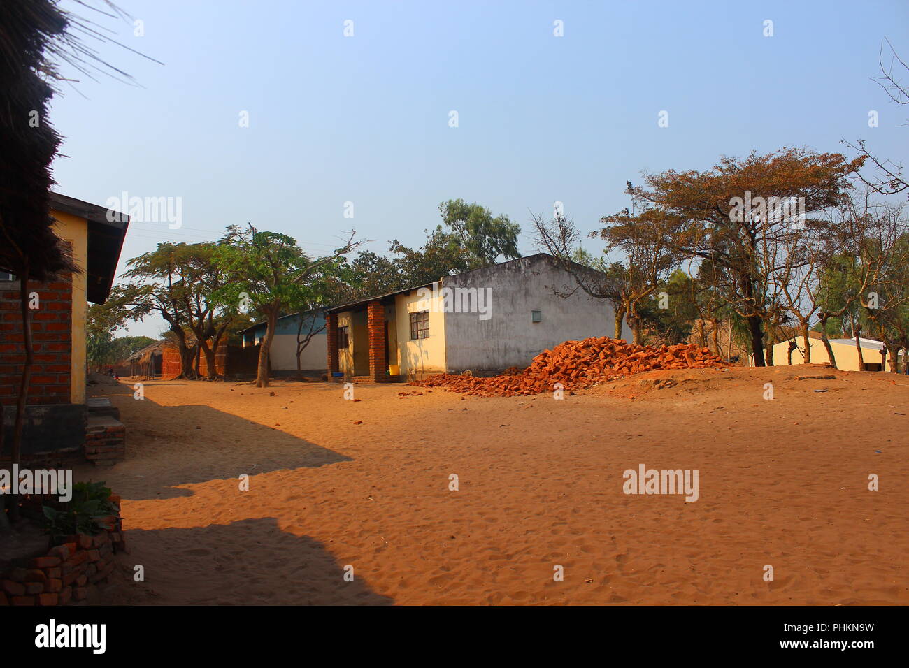 African fishing village near Senga Bay - Malawi Stock Photo - Alamy