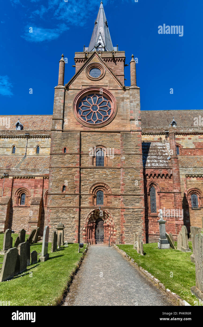 St. Magnus Cathedral, Kirkwall, Mainland, Orkney islands, Scotland, UK ...
