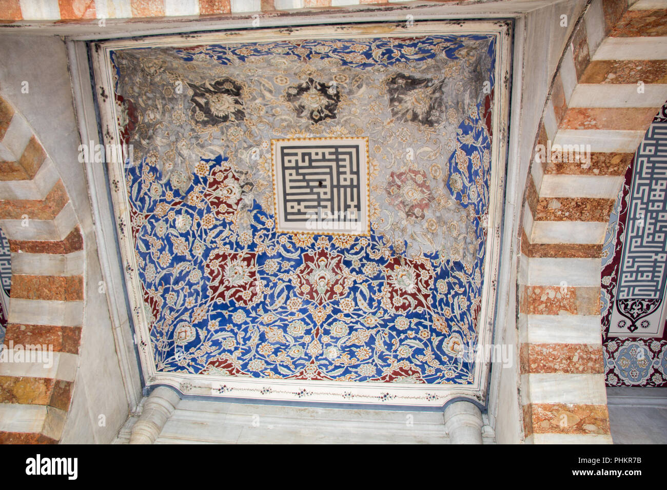 Inner view of dome in Ottoman architecture in, Istanbul, Turkey Stock ...