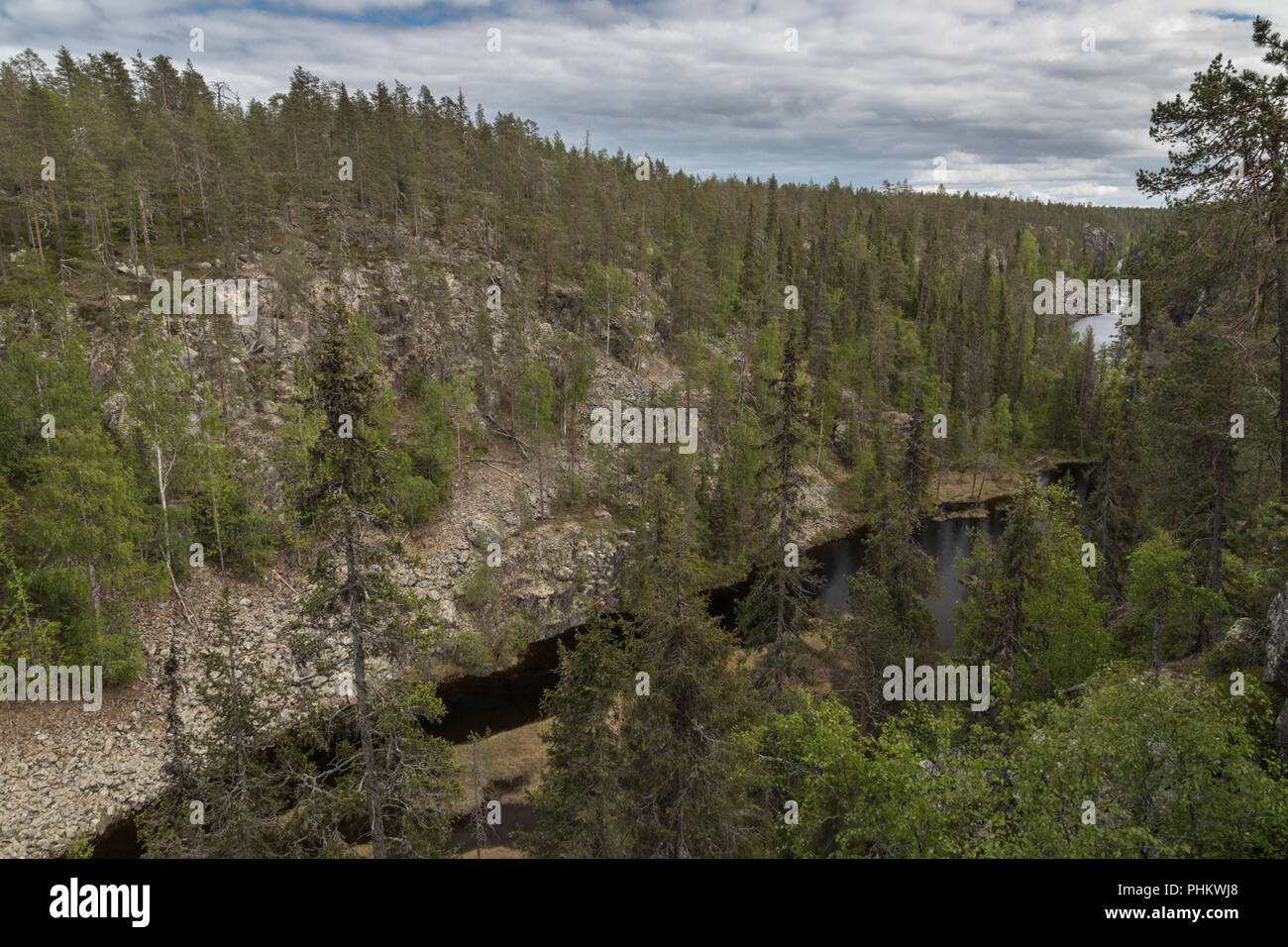 Canyon Lake Julma-Ölkky, Hossa Nationalpark, Finland Stock Photo - Alamy