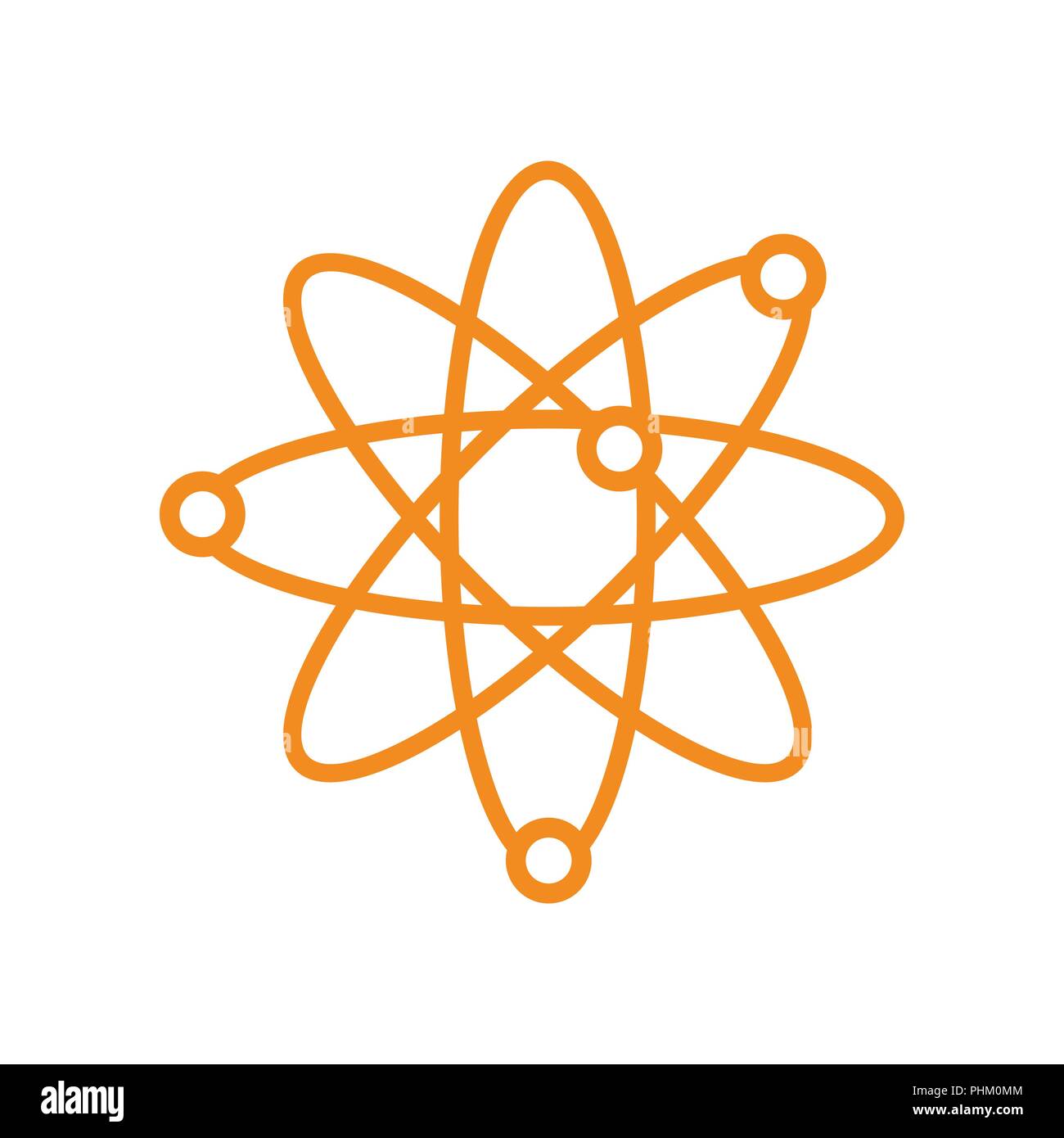 Atom Science Orbit Outline Vector Symbol Graphic Logo Design Template ...