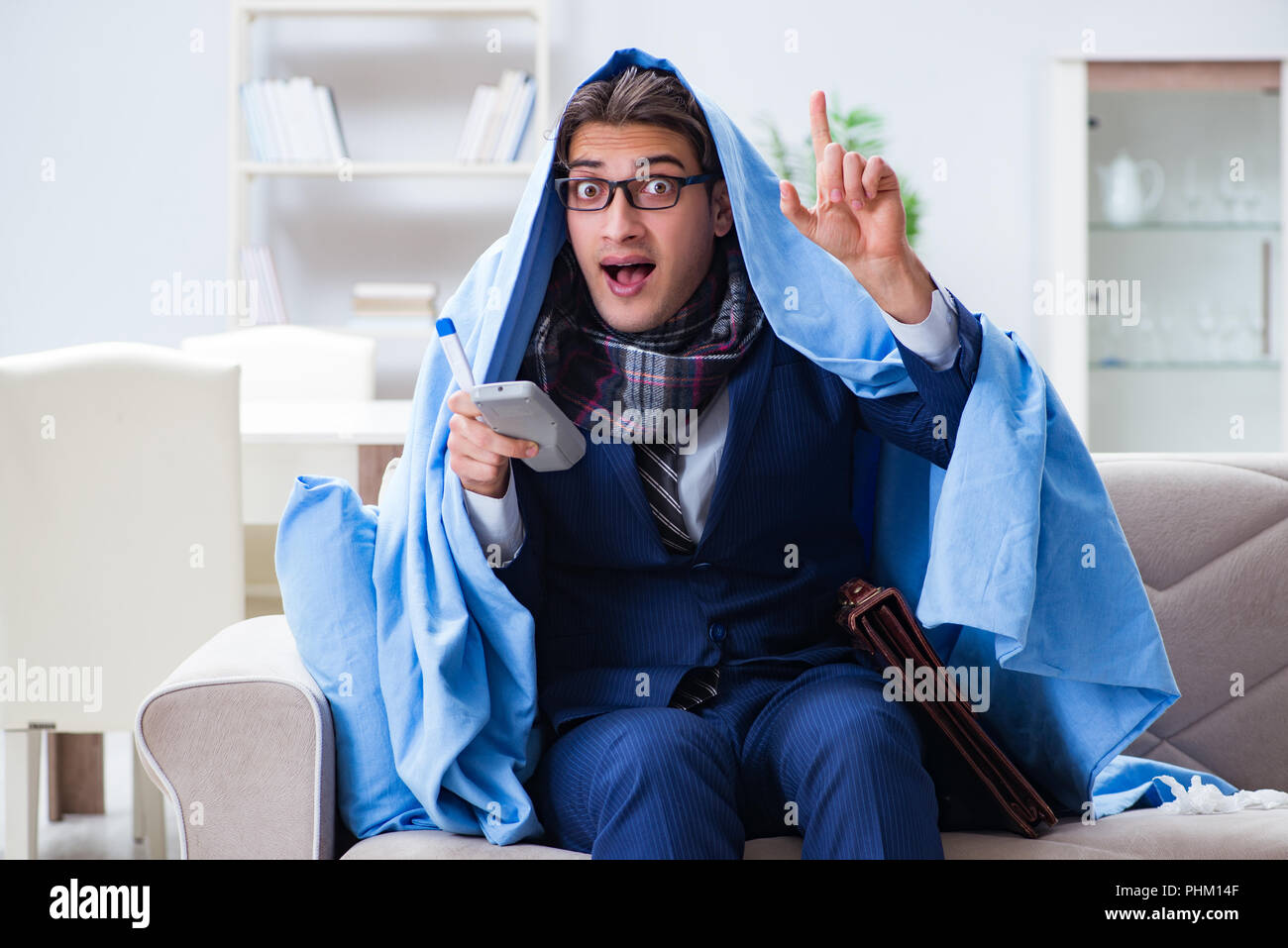 Changing channels businessman hi-res stock photography and images - Alamy