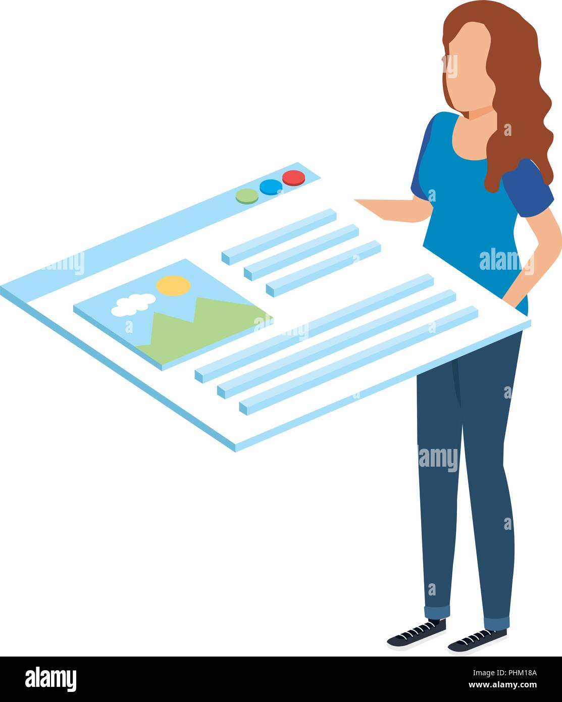 Lady lift Cut Out Stock Images & Pictures - Alamy