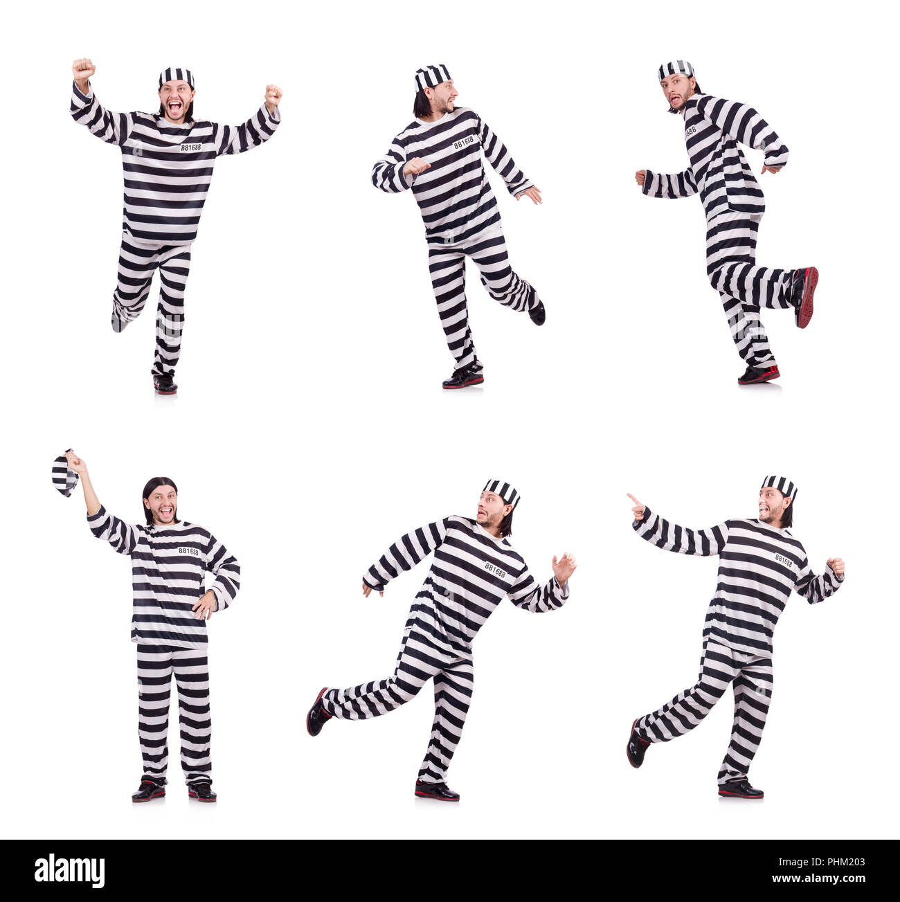 Prison inmate isolated on the white background Stock Photo - Alamy