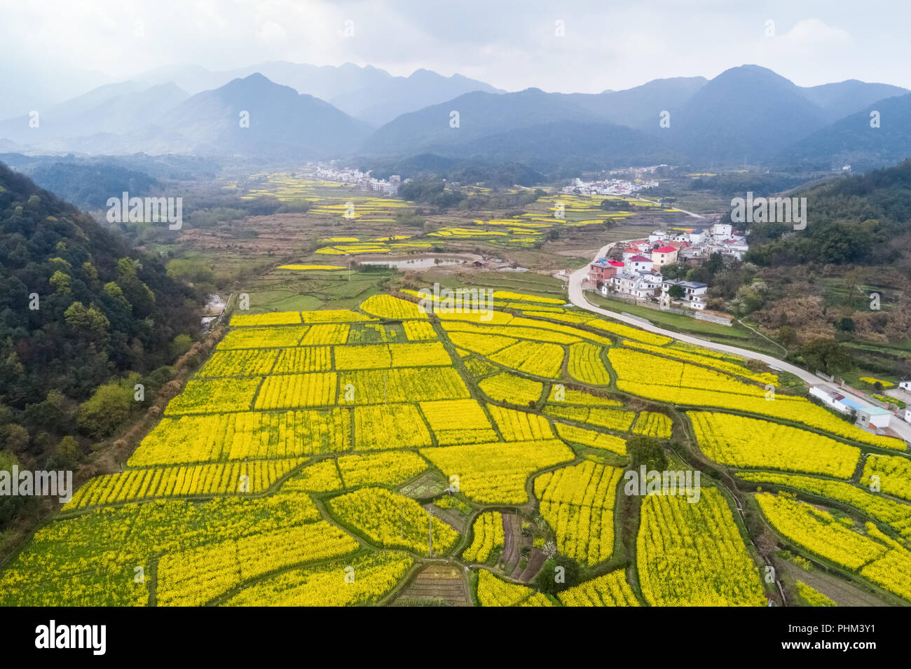 beautiful countryside of China is in spring Stock Photo - Alamy