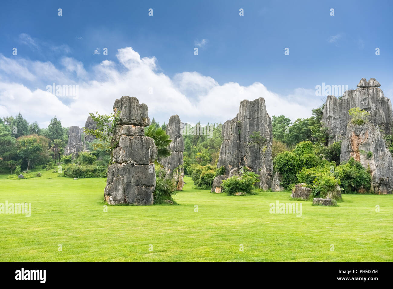 yunnan stone forest scenic Stock Photo - Alamy