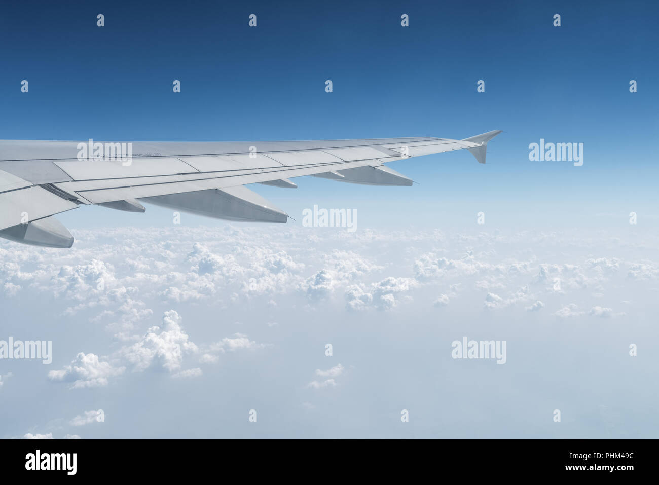 airplane wing in the sky Stock Photo - Alamy