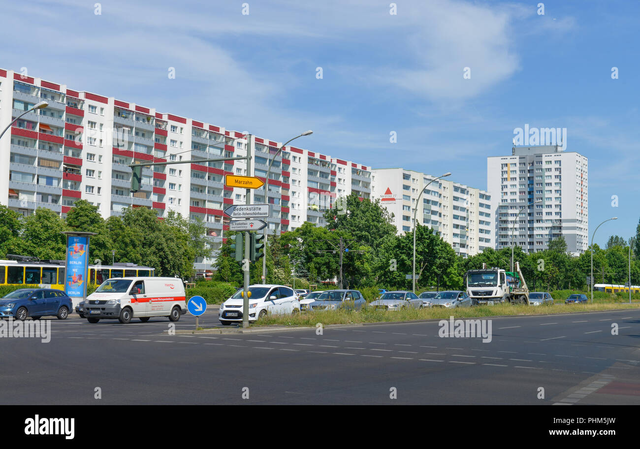 Plattenbauten, Landsberger Allee, Lichtenberg, Berlin, Deutschland ...