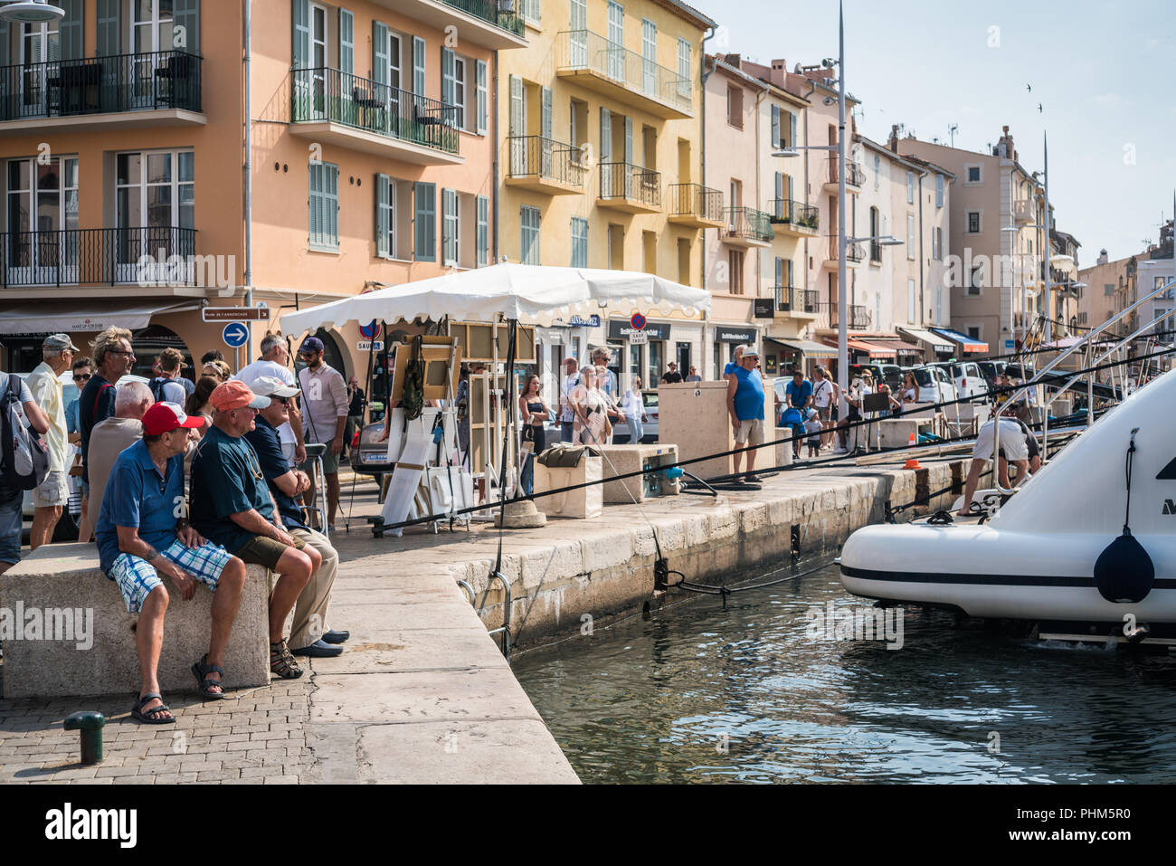 Port Saint Tropez, Provence, France, Europe Stock Photo - Alamy