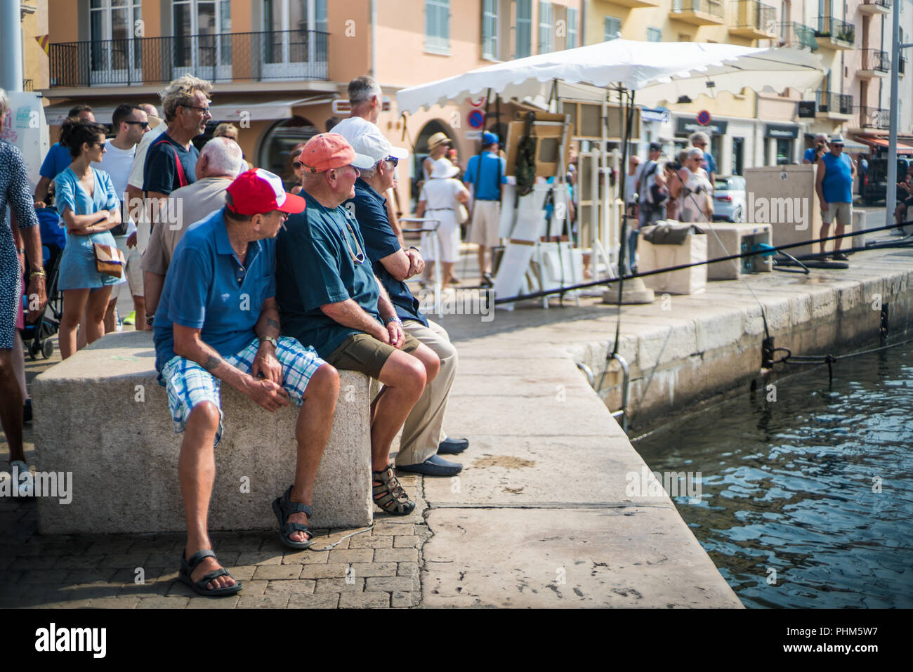 Port Saint Tropez, Provence, France, Europe Stock Photo - Alamy