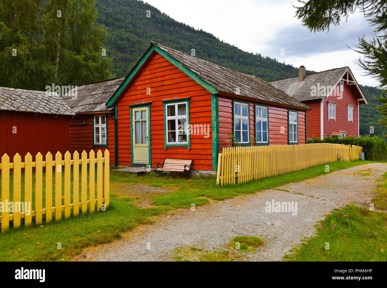 Colorful norwegian houses in hi-res stock photography and images - Alamy