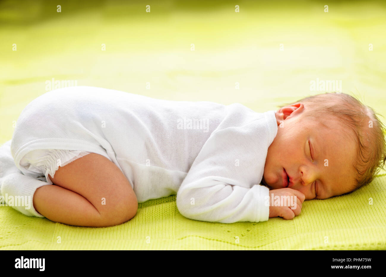 One week old newborn baby Stock Photo - Alamy