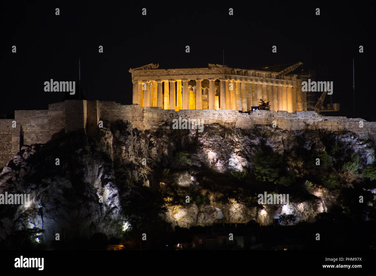 Acropolis night sky hi-res stock photography and images - Alamy