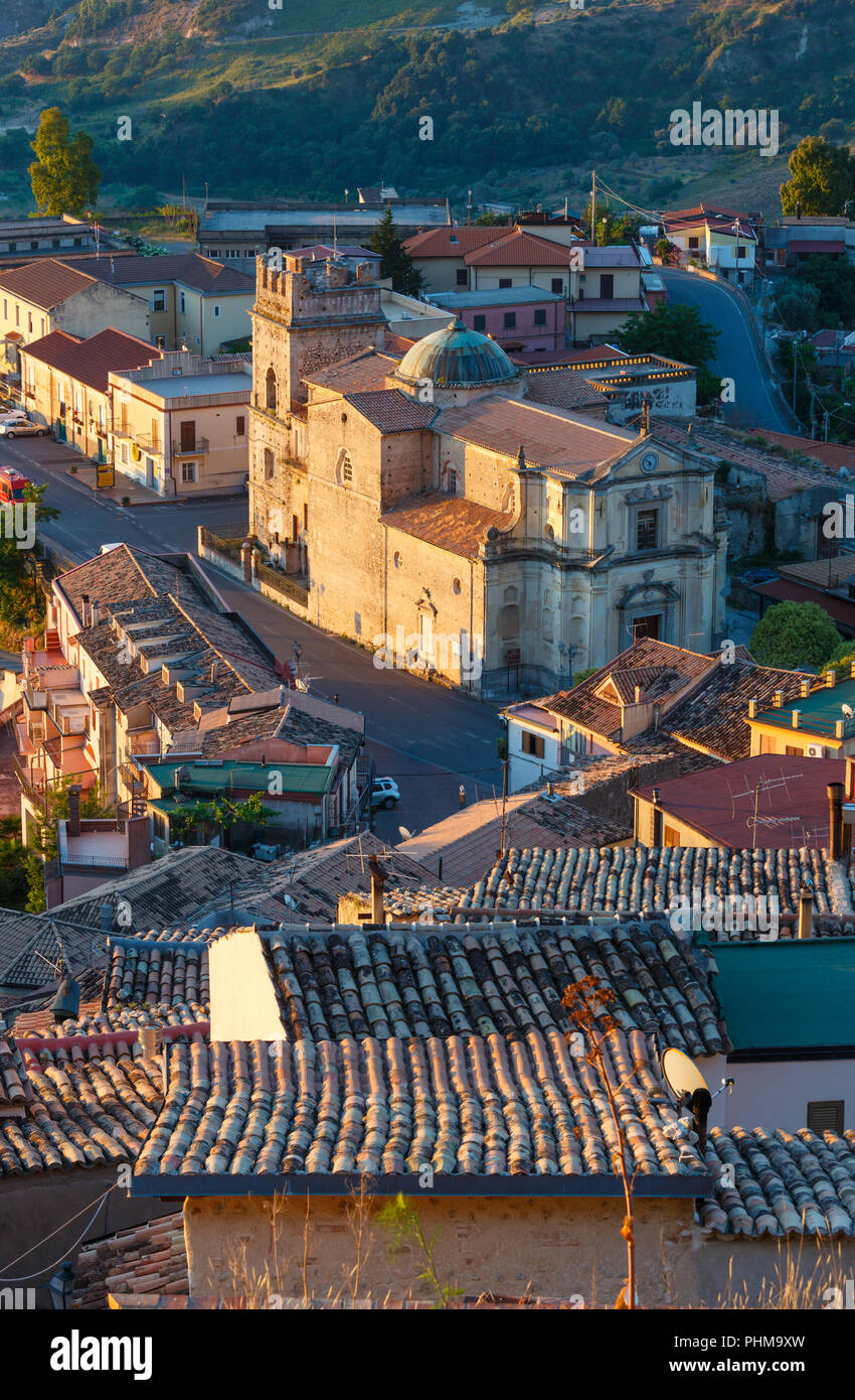 Sunrise Stilo village, Calabria, Italy Stock Photo - Alamy