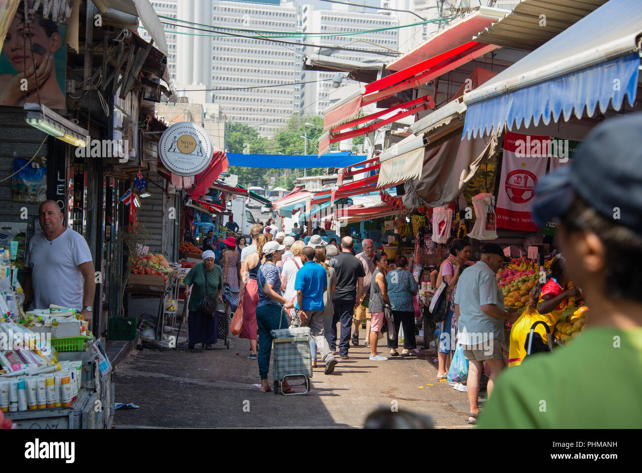 Tel Aviv Carmel Market Shuk HaCarmel 1 Stock Photo - Alamy