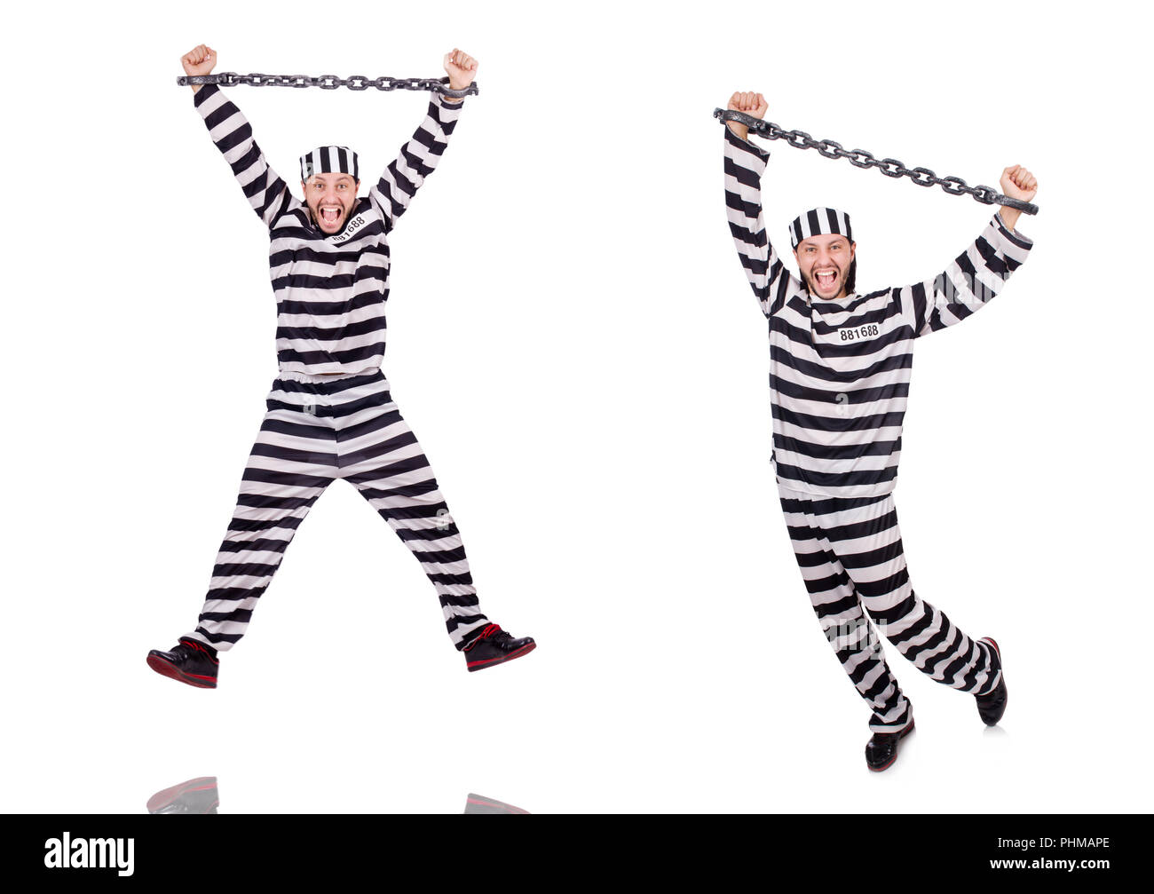 Prison inmate isolated on the white background Stock Photo - Alamy