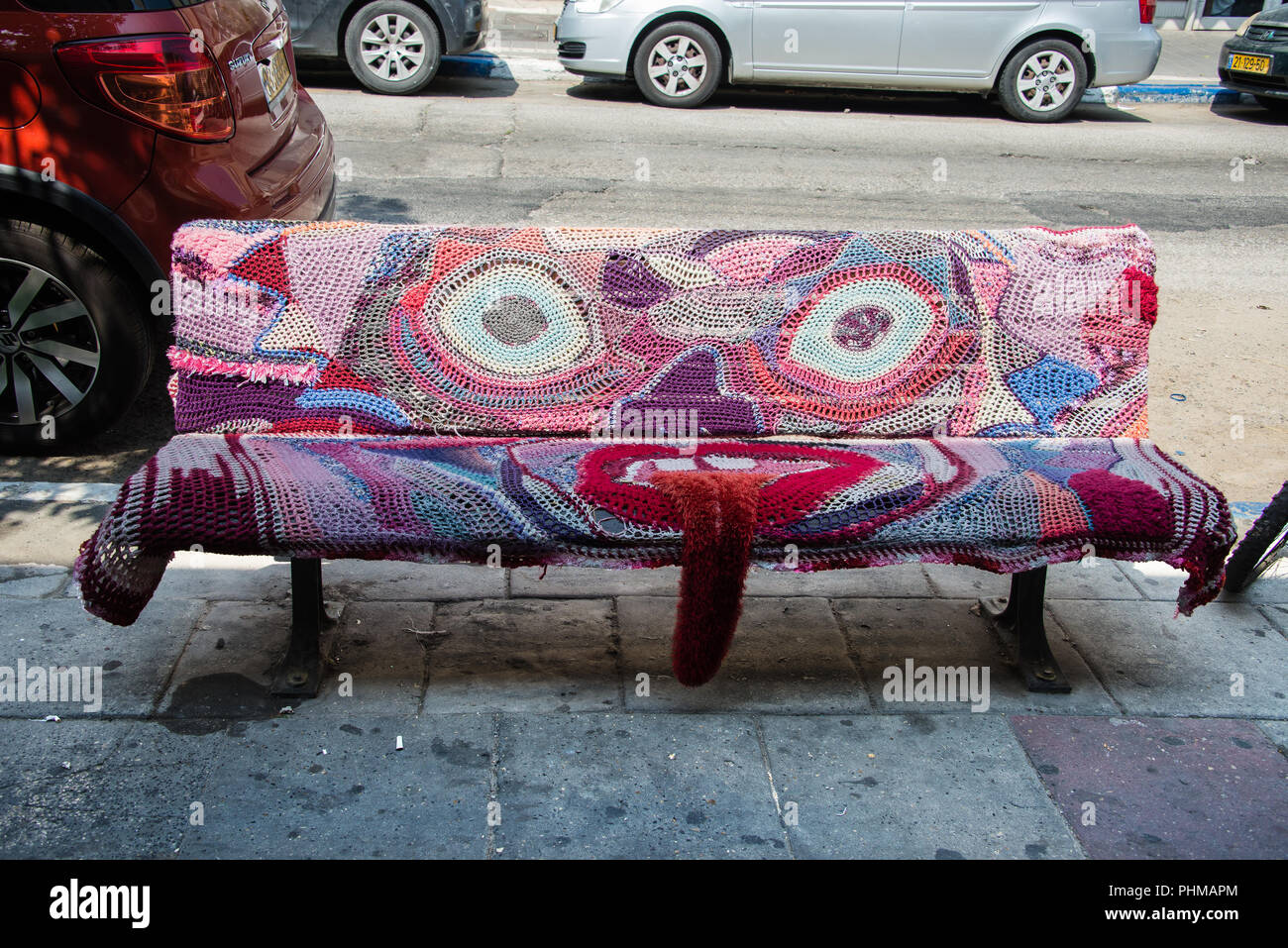 Knitted bench cover hi-res stock photography and images - Alamy